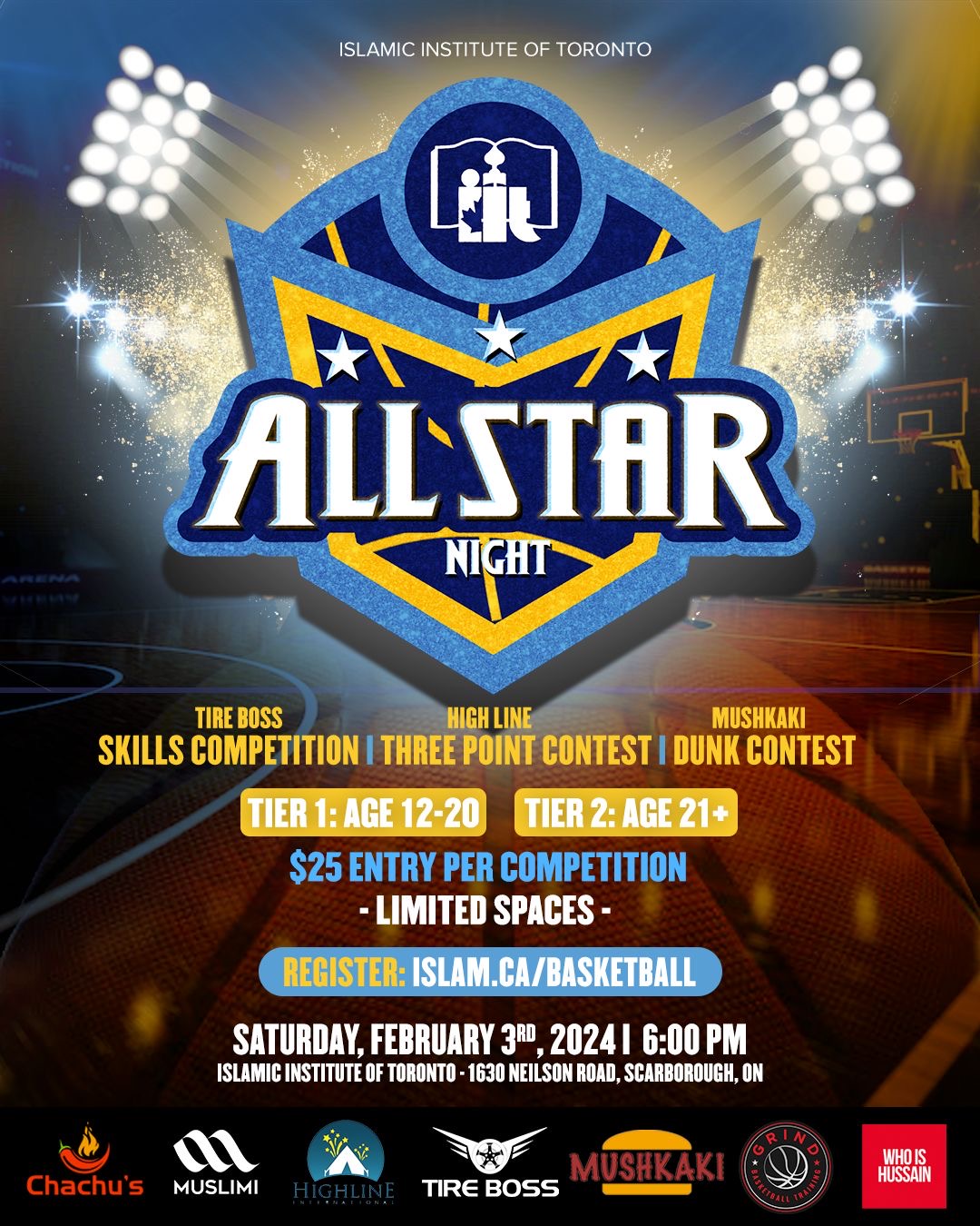 2nd Annual IIT Basketball All-Star Night! - Islamic Institute of Toronto